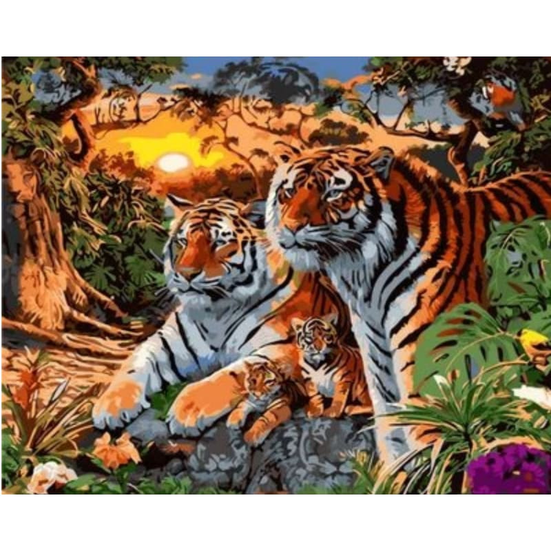 Animal Tiger Diy Paint By Numbers Kits ZXQ1220 – Adult Paint By Numbers
