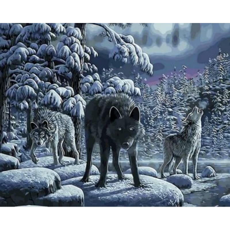 Animal Wolf Diy Paint By Numbers Kits ZXQ369 – Adult Paint By Numbers