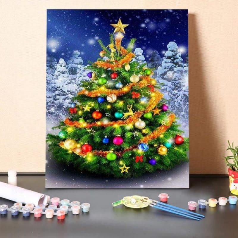 Christmas Tree III-Paint by Numbers Kit – Adult Paint By Numbers