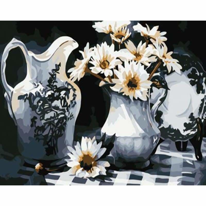Chrysanthemum Diy Paint By Numbers Kits ZXZ-013-6004 – Adult Paint By ...