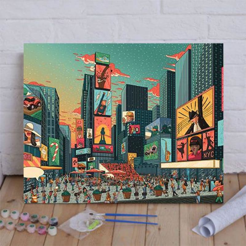 Crowne Plaza Times Square Paint By Numbers Kit – Adult Paint By Numbers
