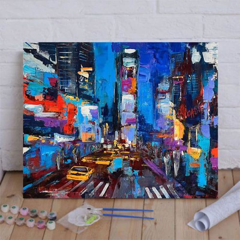Saturday Night in Times Square Paint By Numbers Kit – Adult Paint By ...